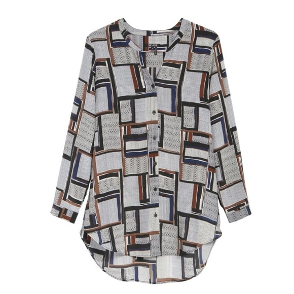 NIC+ZOE | Tops | Nic Zoe Falling Cube Blouse From Texas By Ciao | Poshmark
